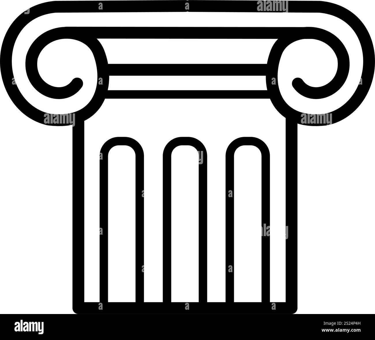 capital of an ancient Greek Ionic column Stock Vector Image & Art - Alamy