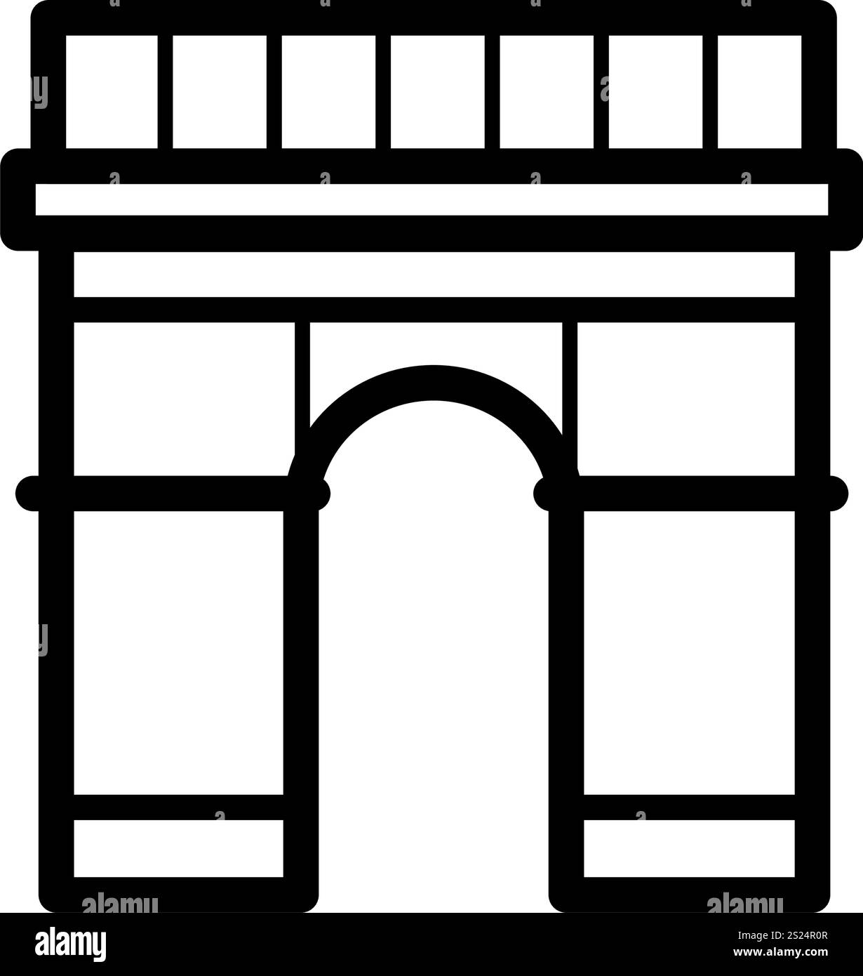 Classical triumphal arch Stock Vector Images - Alamy