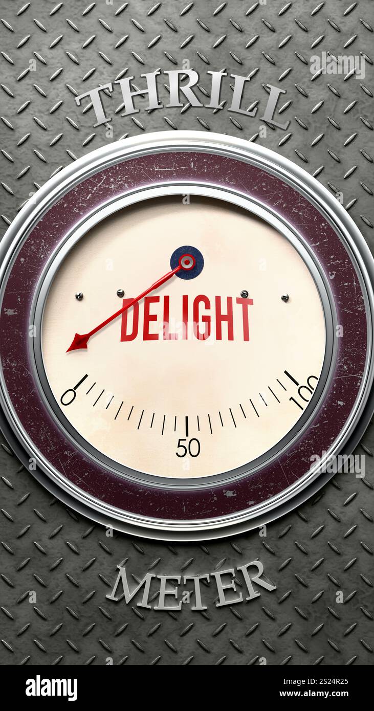 Delight and thrill that is hitting a full scale hi-res stock ...