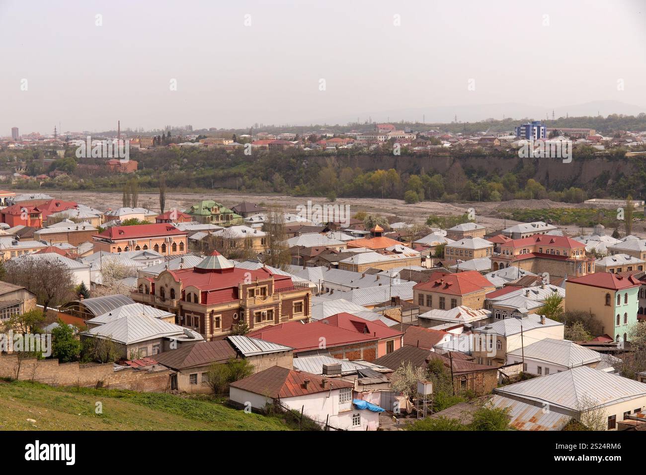 City of Guba. Azerbaijan. 04.19.2022. A beautiful Jewish village in the ...