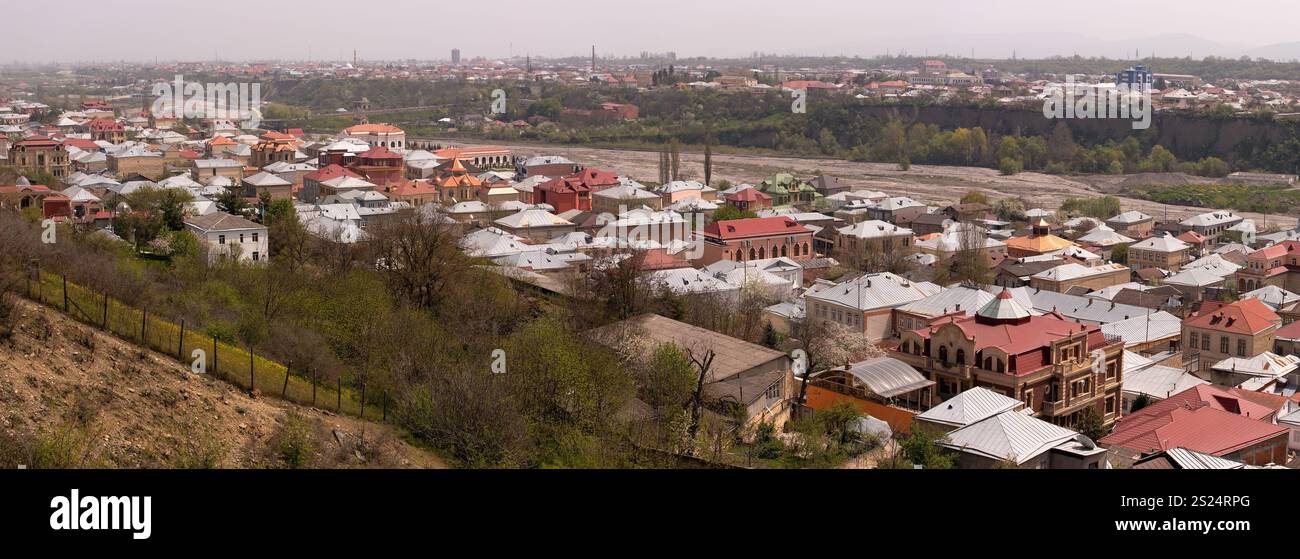City of Guba. Azerbaijan. 04.19.2022. A beautiful Jewish village in the ...