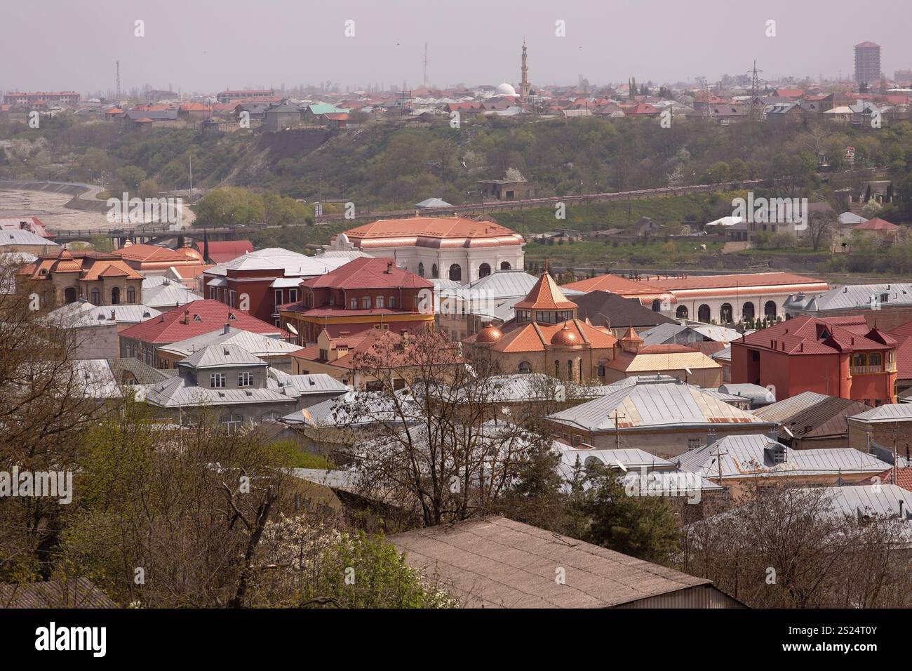City of Guba. Azerbaijan. 04.19.2022. A beautiful Jewish village in the ...