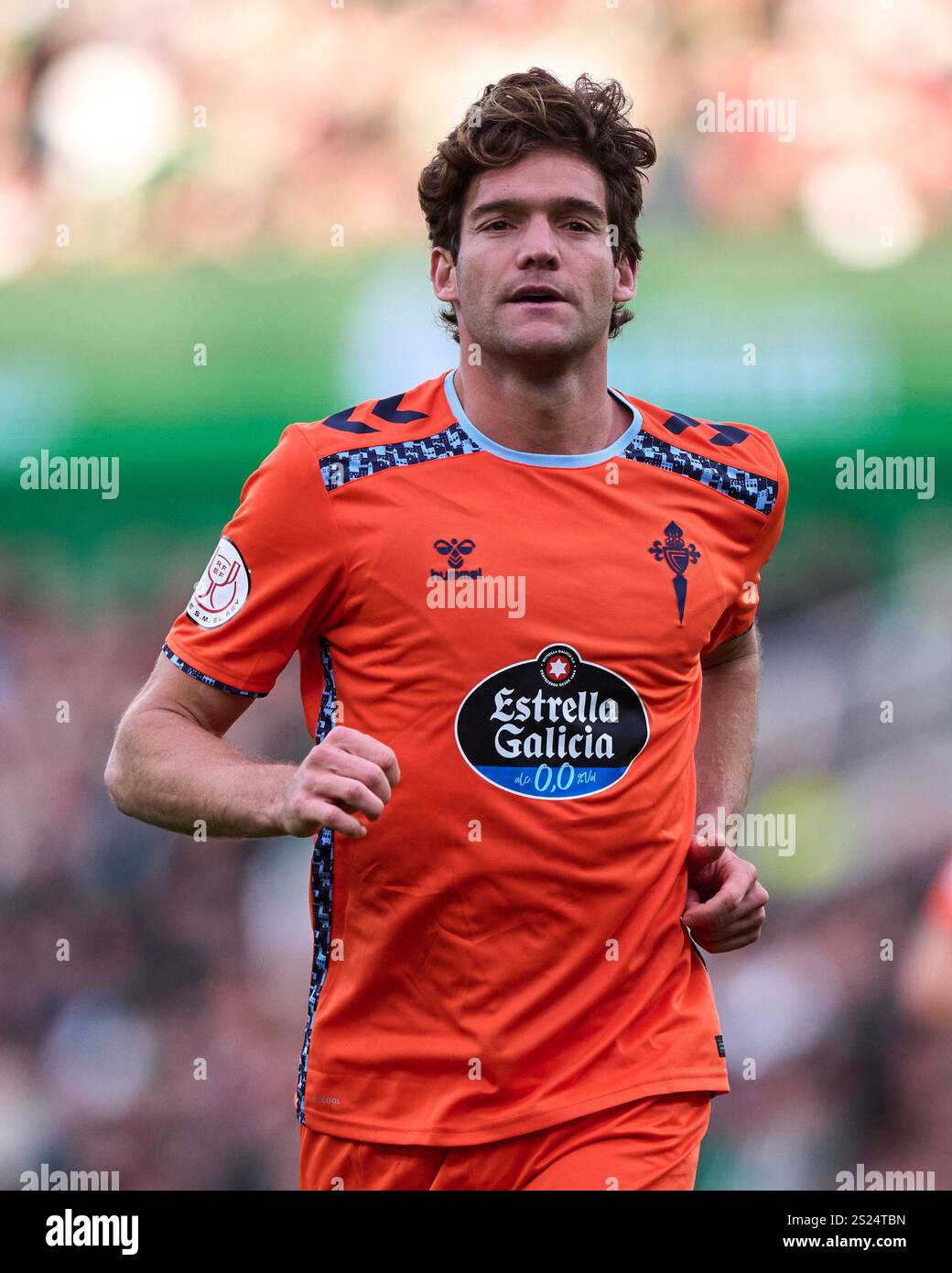 Marcos Alonso of RC Celta looks on during the Copa El Rey match between ...