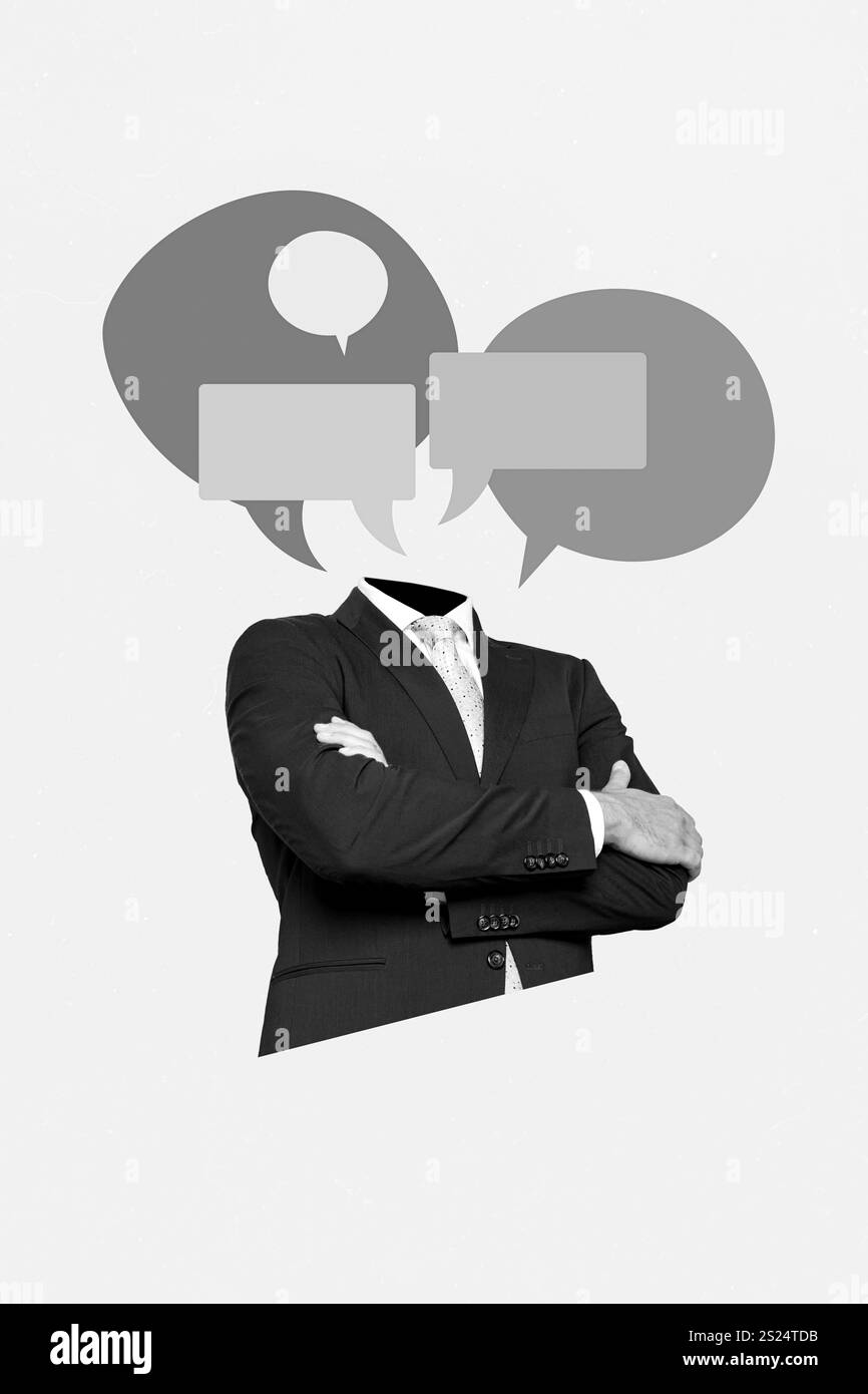 Creative photo 3d collage artwork poster of smart clever gentleman ...