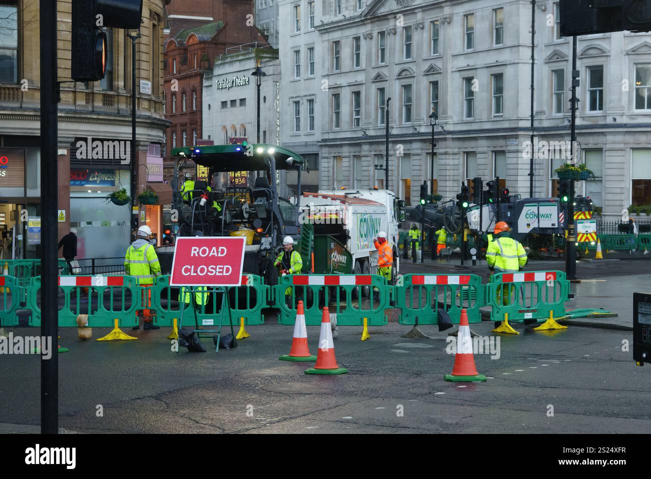 London UK January 6th 2025 Major traffic disruption: The South side of ...