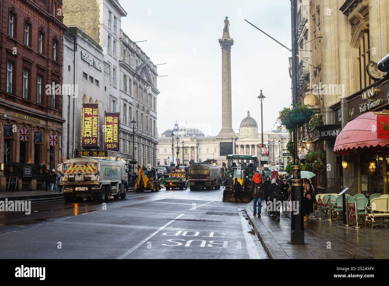 London UK January 6th 2025 Major traffic disruption: The South side of ...