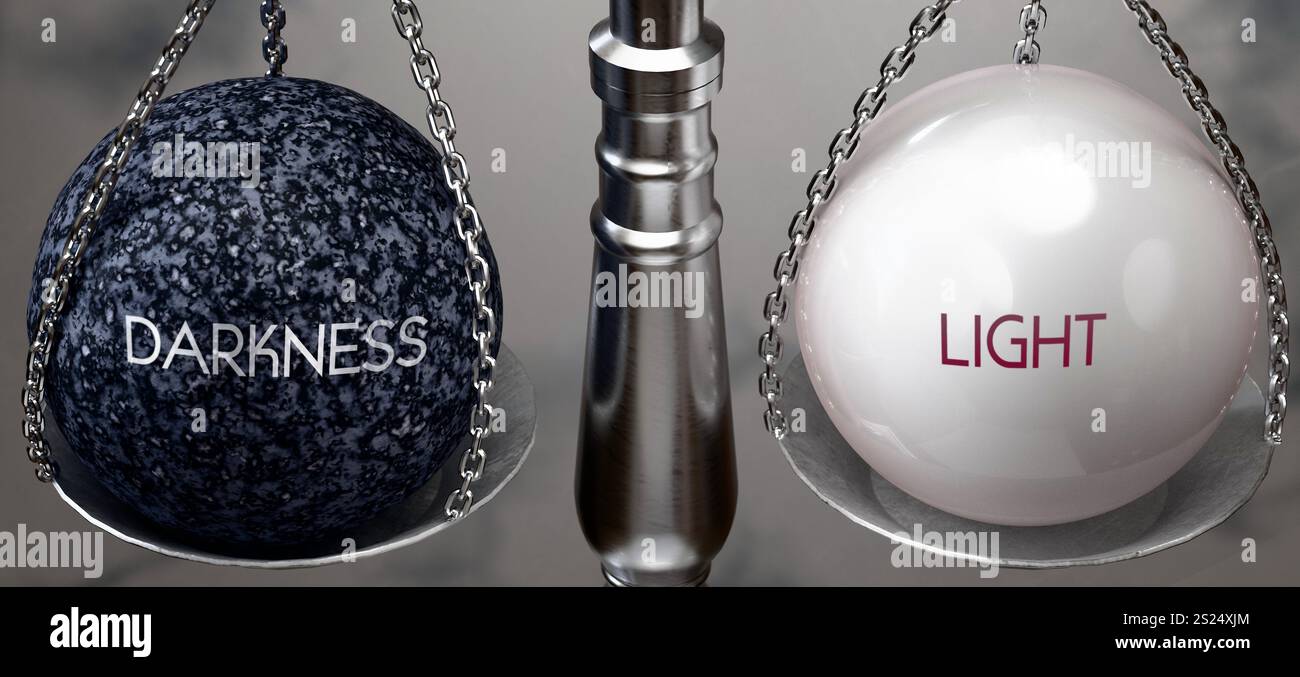 Darkness or Light - weighing two choices, available options. Choosing ...