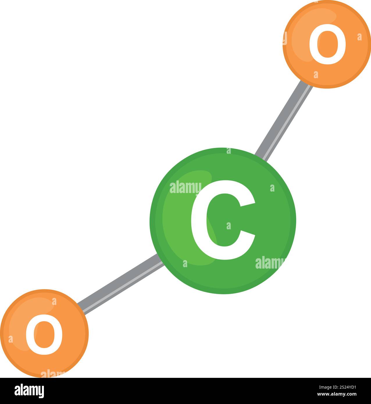 vector illustration symbol CO2 carbon dioxide molecule concept Stock Vector Image & Art - Alamy
