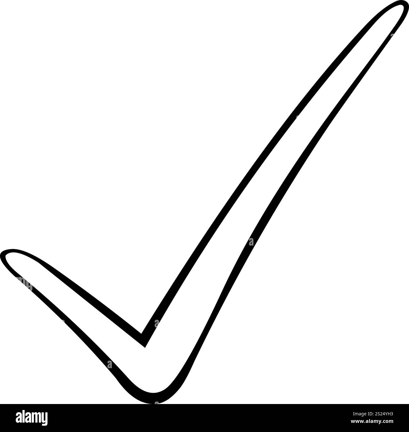 vector illustration drawing black and white checklist shape symbol ...