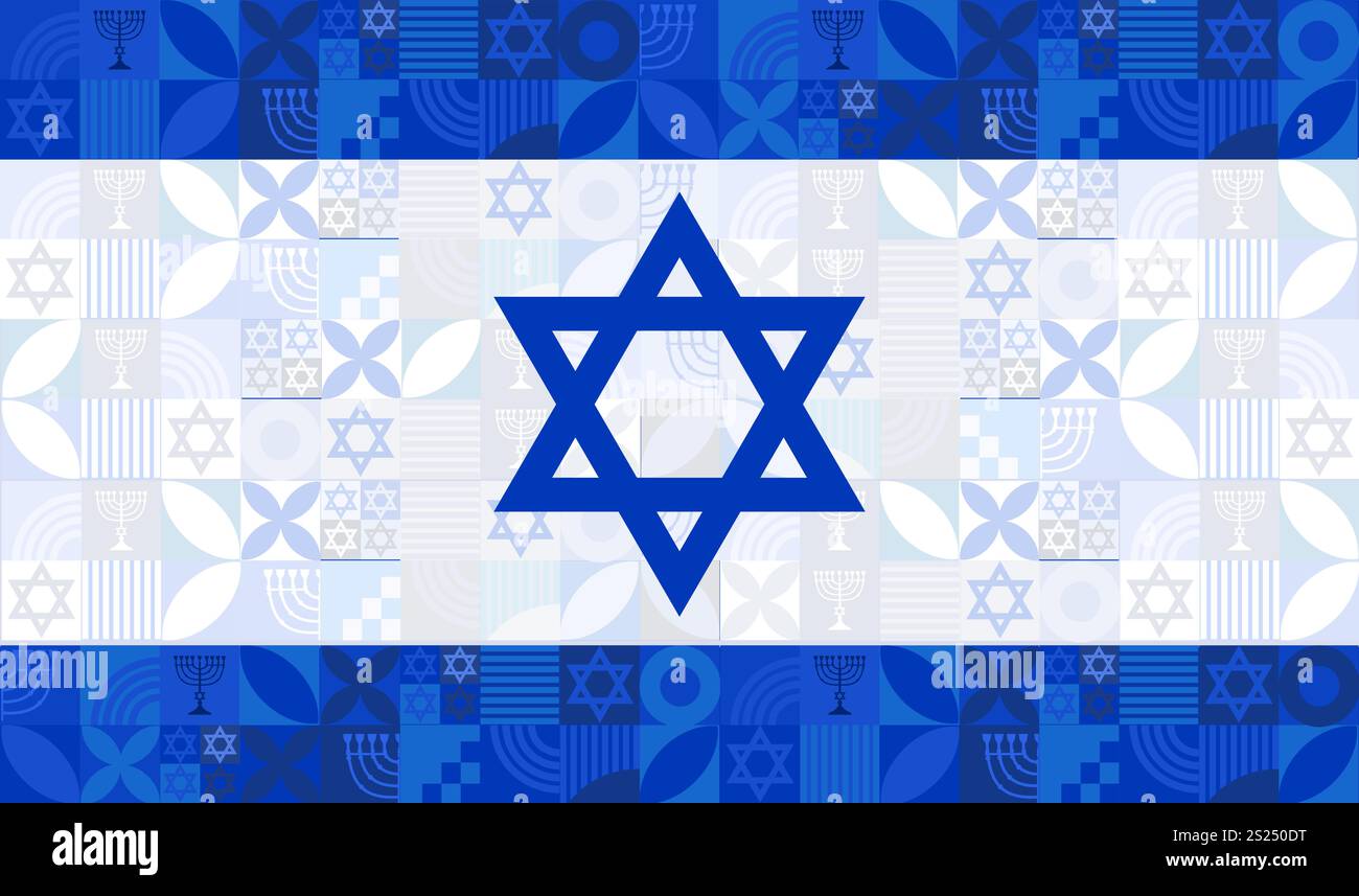Stylized Israeli flag - vector illustration Stock Vector Image & Art ...