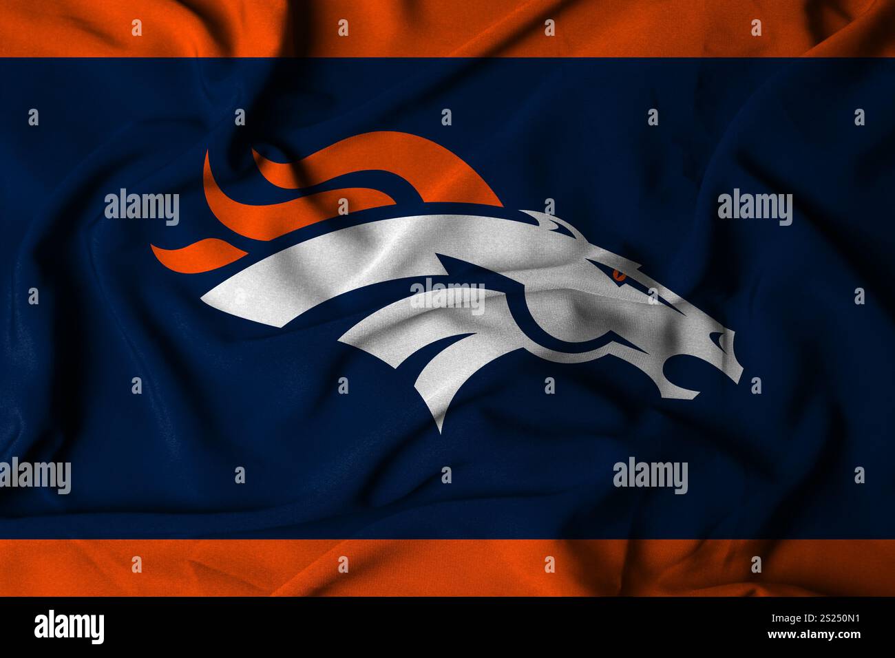 Pringsewu, Lampung; January 05, 2025; texture of a waving flag with the ...