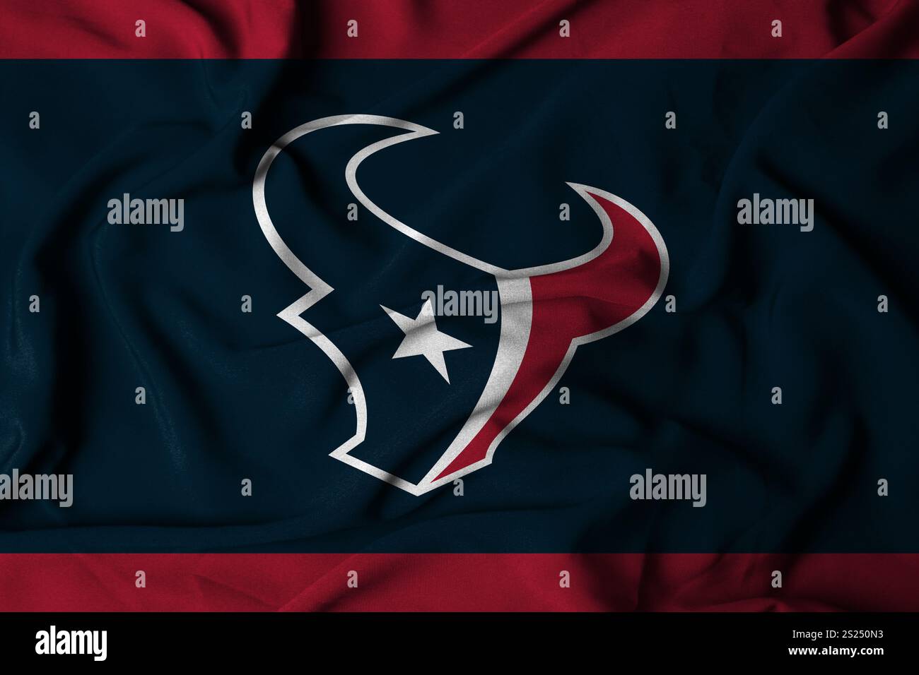 Pringsewu, Lampung; January 05, 2025; texture of a waving flag with the ...