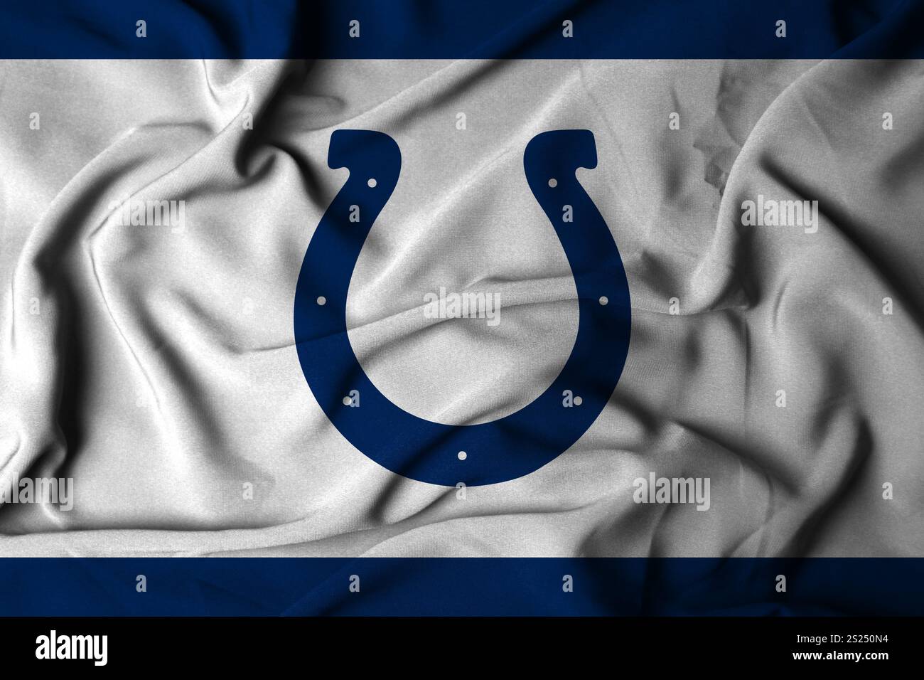 Pringsewu, Lampung; January 05, 2025; texture of a waving flag with the ...