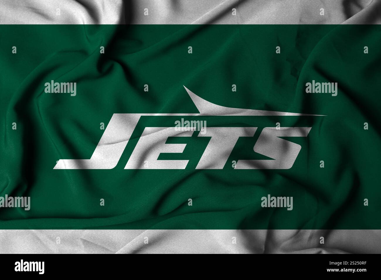 Pringsewu, Lampung; January 05, 2025; texture of a waving flag with the ...