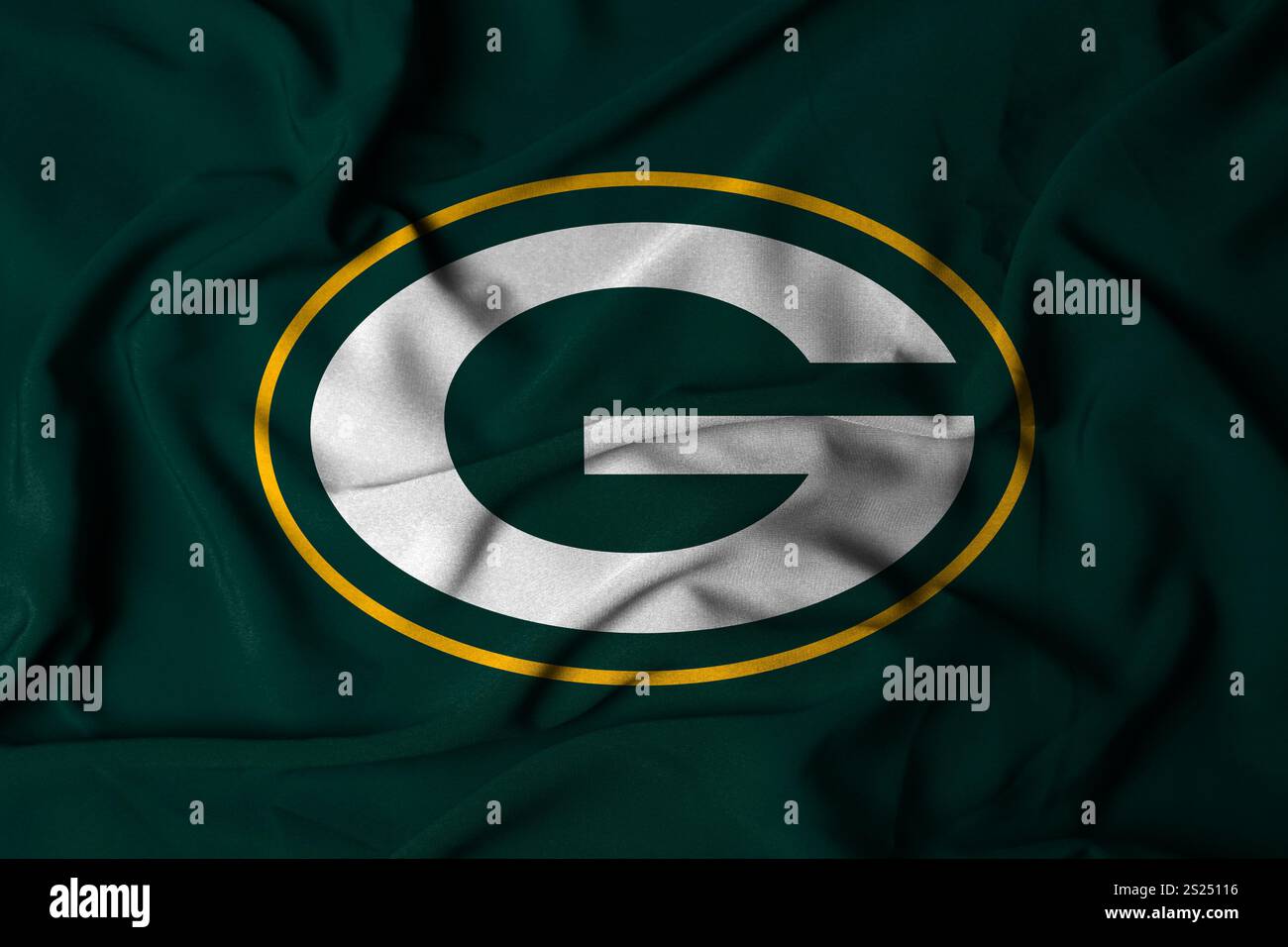 Pringsewu, Lampung; January 05, 2025; texture of a waving flag with the ...