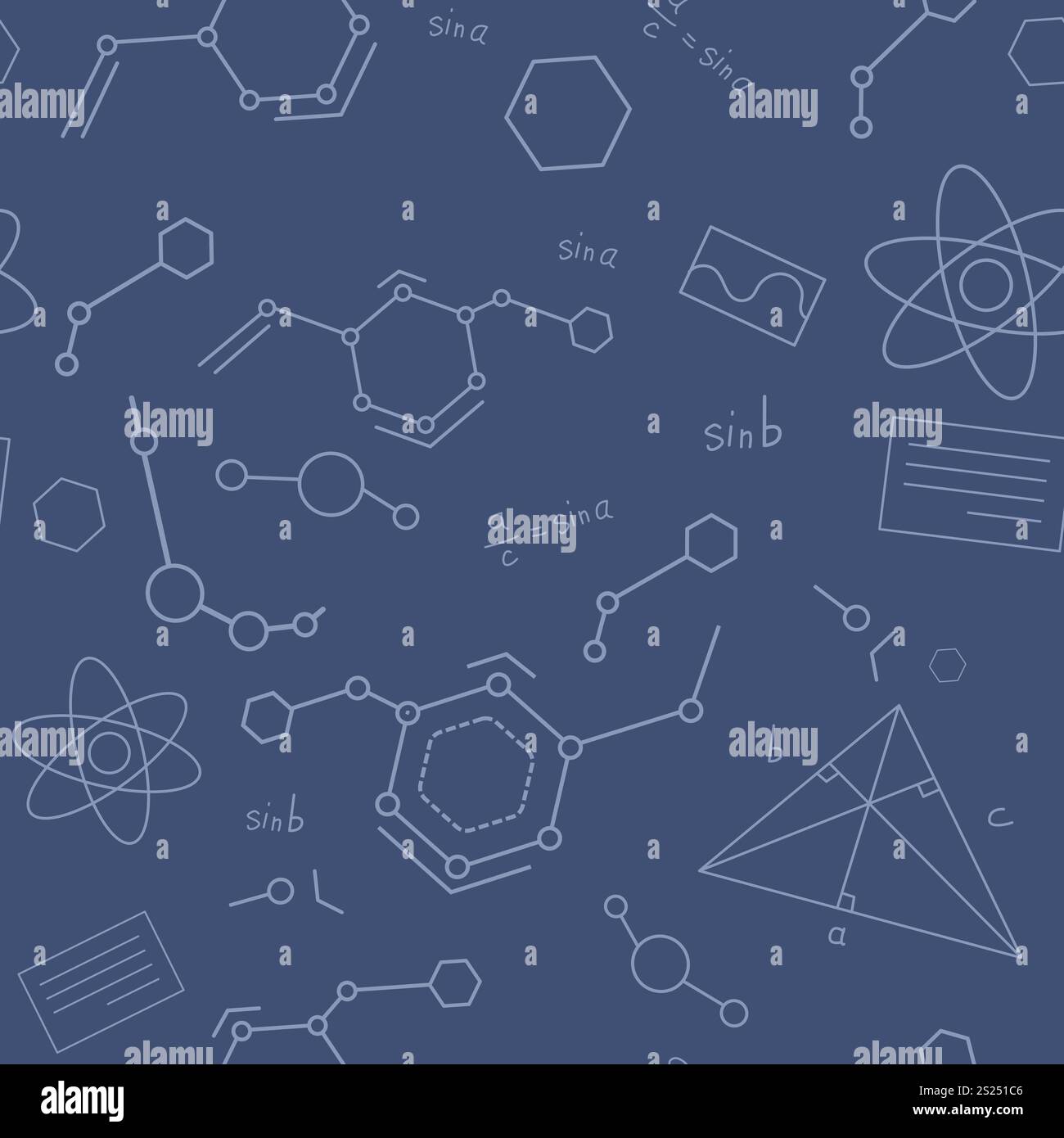 Science seamless pattern. School learning education wallpaper ...