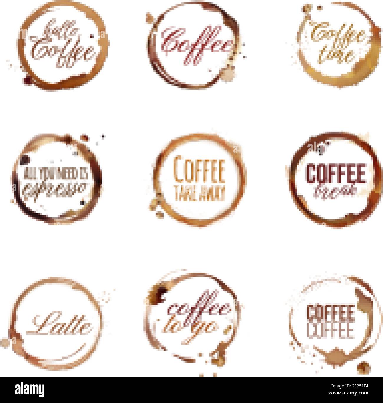 Tea splatter Stock Vector Images - Alamy