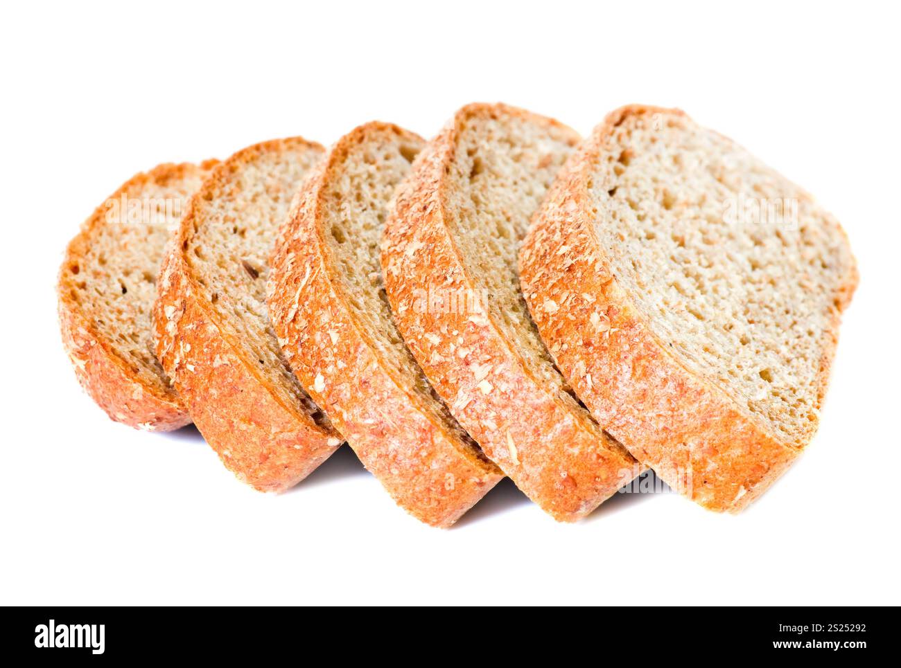slices of rye bread isolated on white background Stock Photo - Alamy