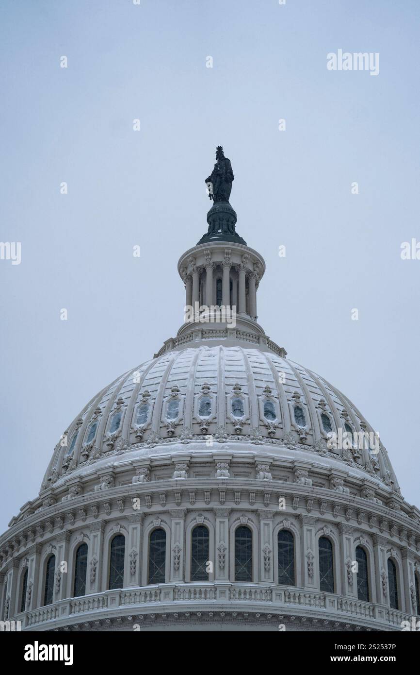 Washington, United States. 06th Jan, 2025. The U.S. Capitol Dome is ...