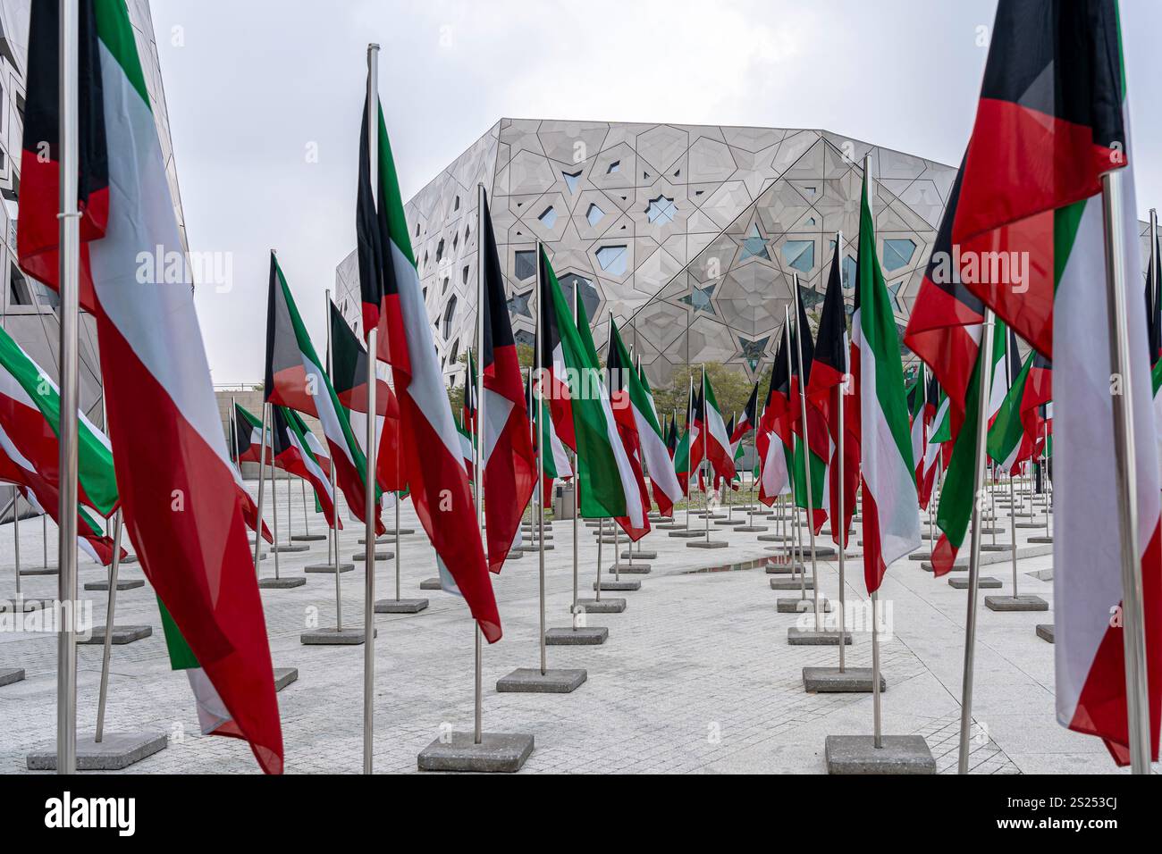 400 flags for Kuwait National Day at Sheikh Jaber Al-Ahmed Cultural ...