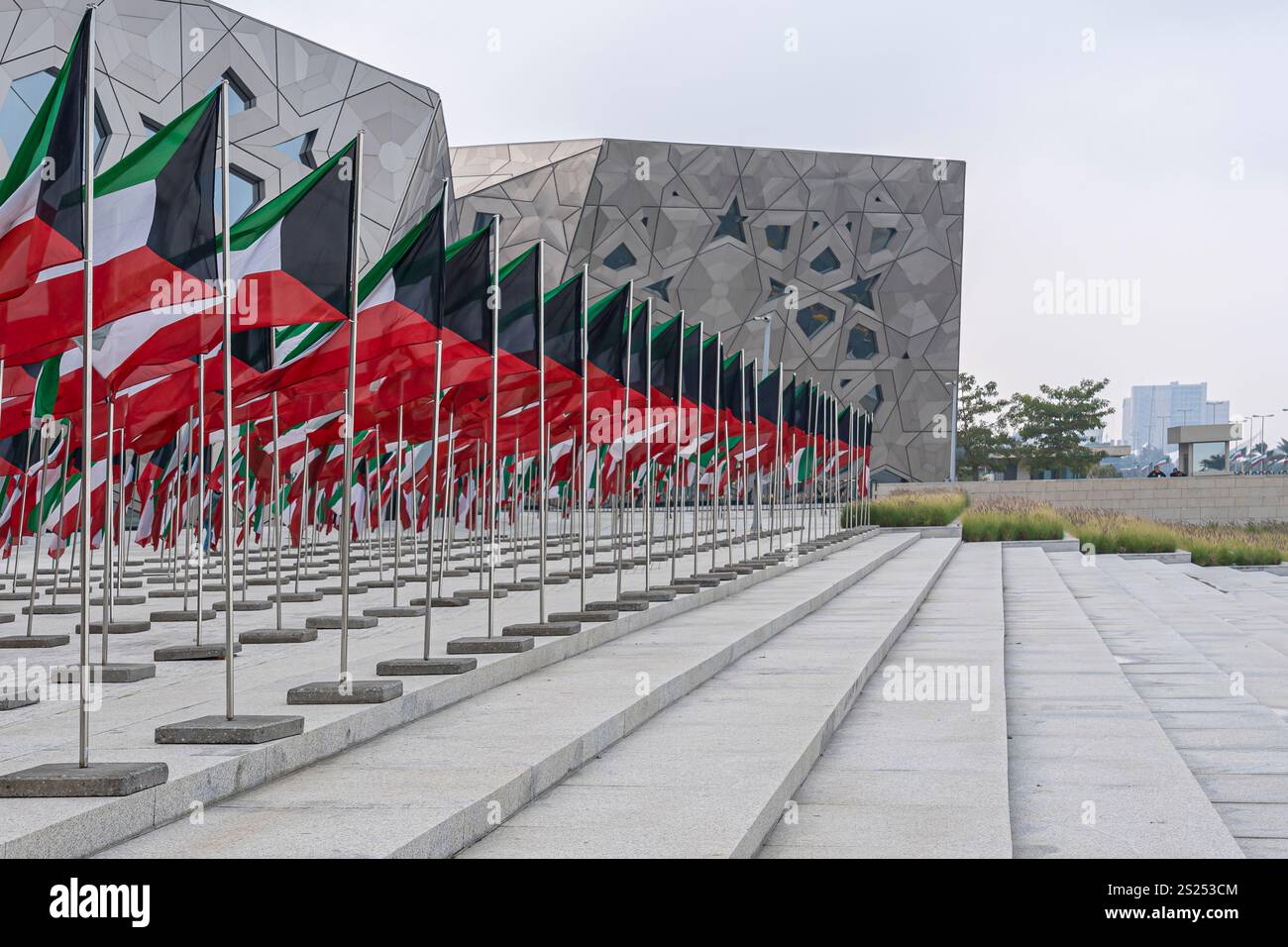400 flags for Kuwait National Day at Sheikh Jaber Al-Ahmed Cultural ...