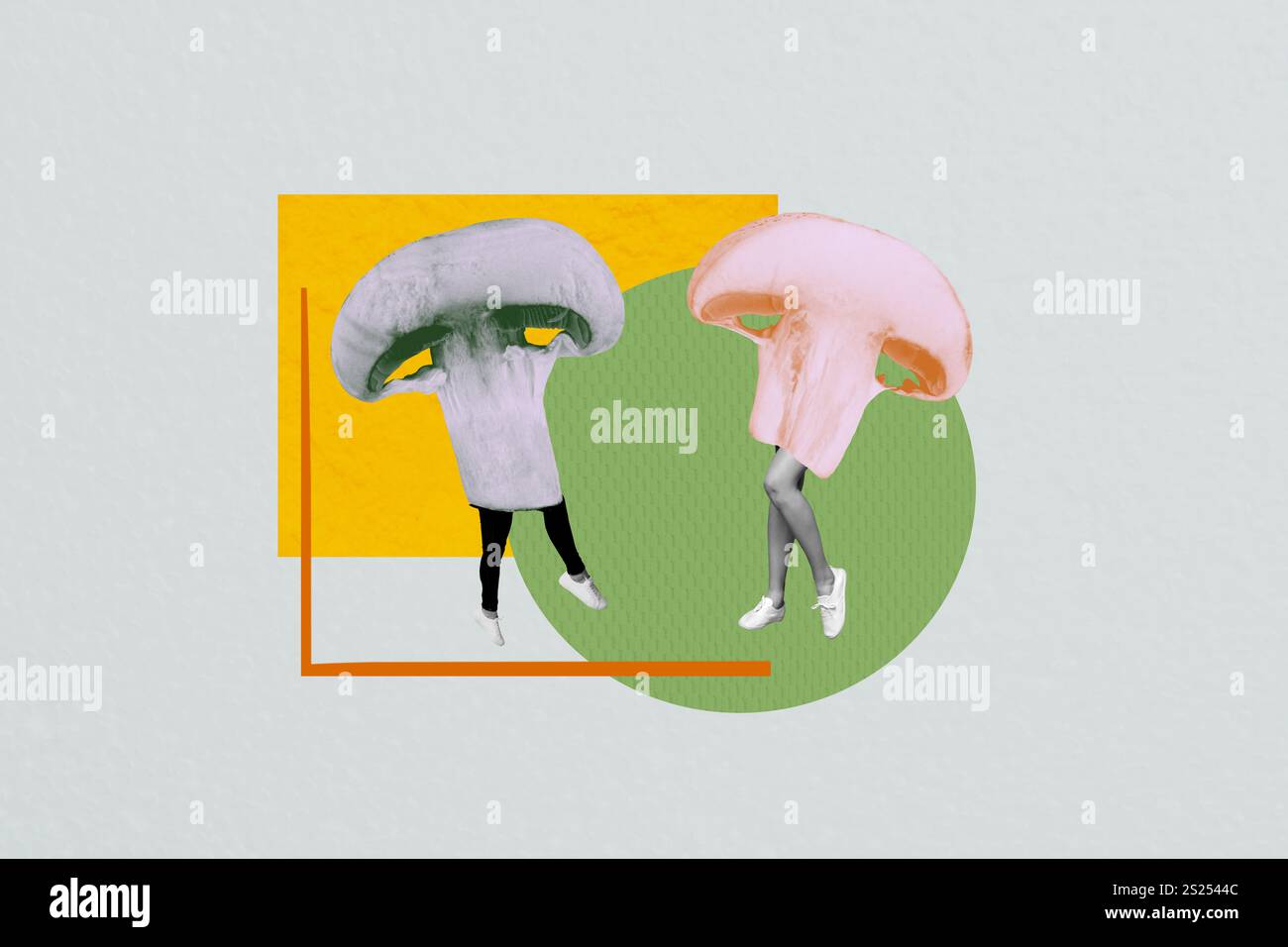 Trend artwork collage template composite sketch of weird abstract ...