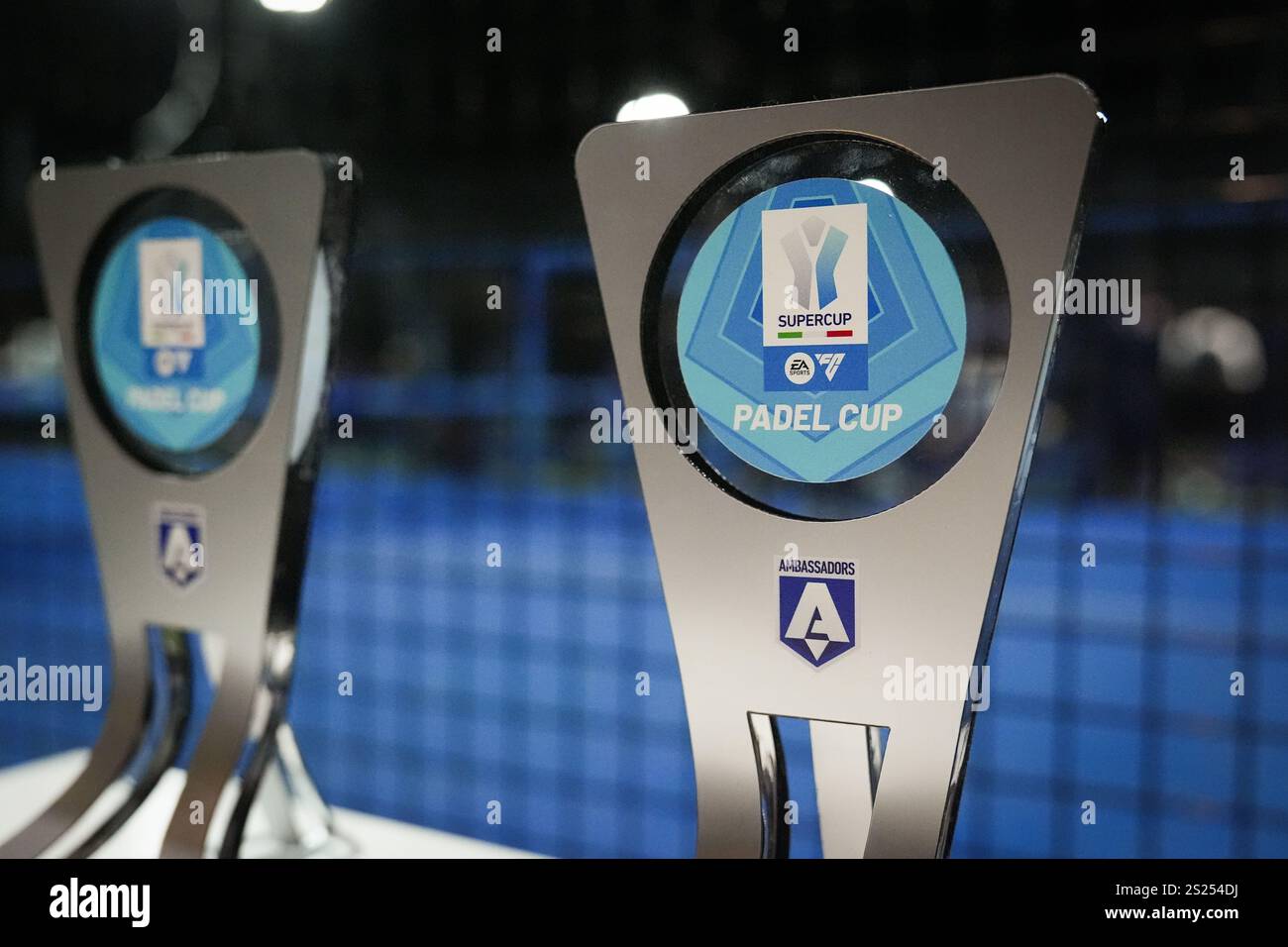 Riyadh, Saudi Arabia. 06th Jan, 2025. The padelÕs trophy during the EA ...