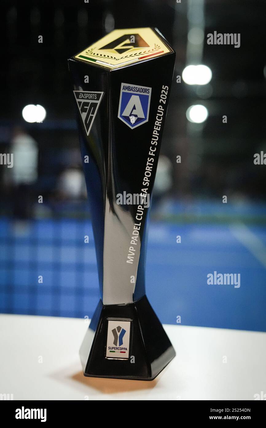 Riyadh, Saudi Arabia. 06th Jan, 2025. The padelÕs trophy during the EA ...