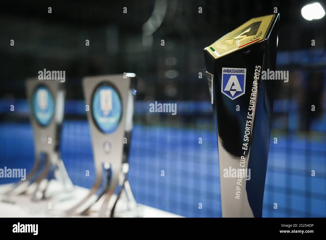 Riyadh, Saudi Arabia. 06th Jan, 2025. The padelÕs trophy during the EA ...