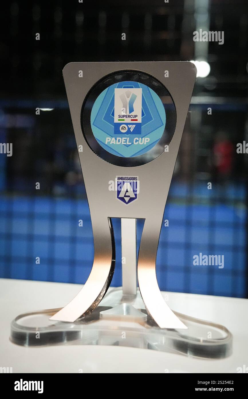 Riyadh, Saudi Arabia. 06th Jan, 2025. The padelÕs trophy during the EA ...