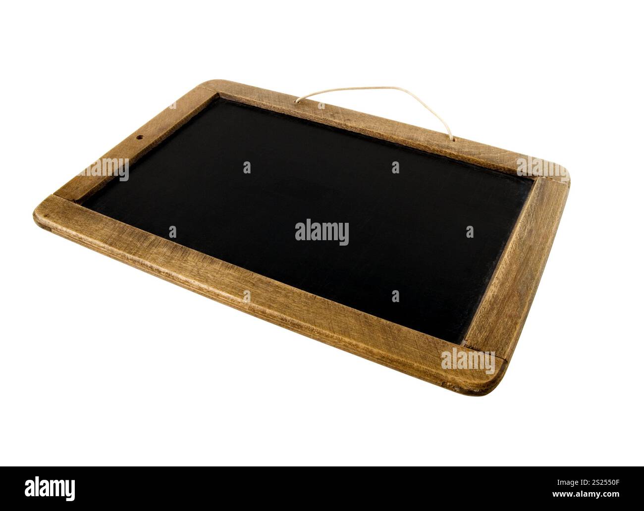 Old Time Slate Writing Tablet isolated on white Stock Photo - Alamy