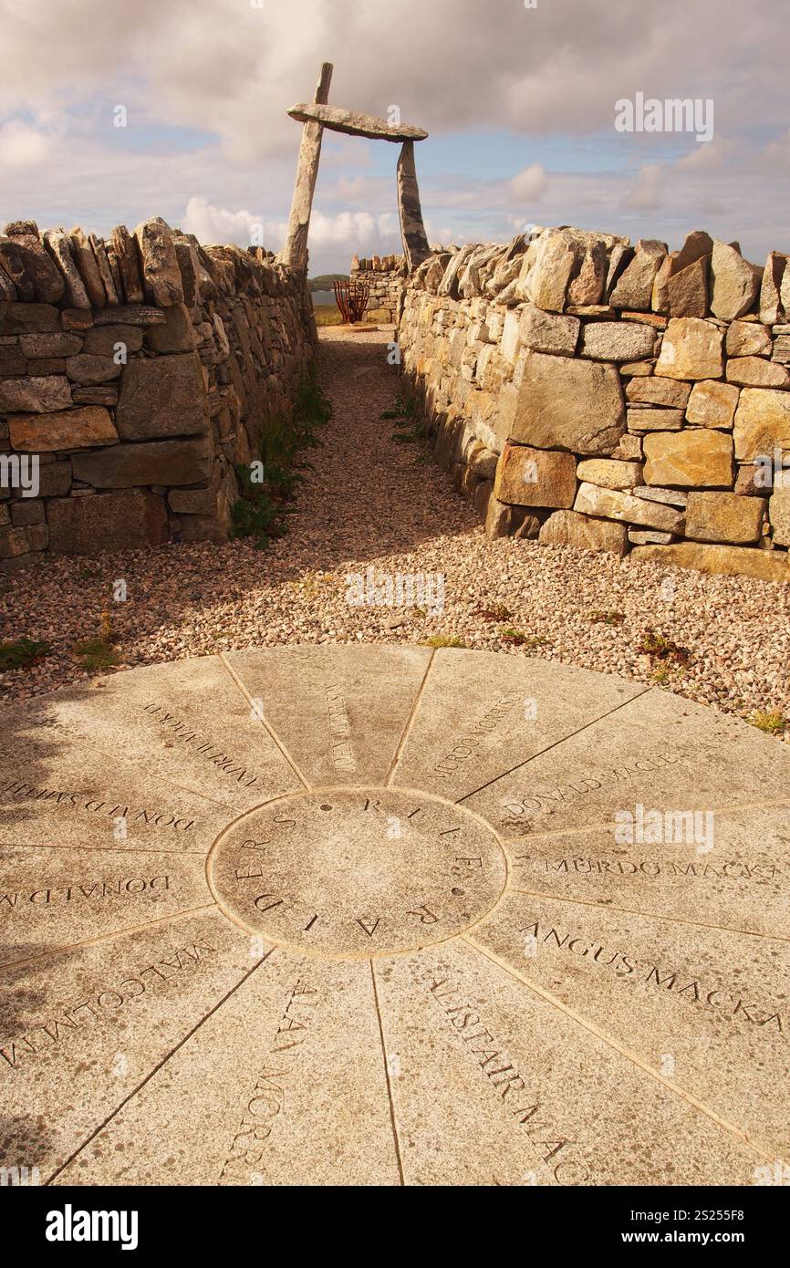 The An Suileachan monument at Reef, on the Isle of Lewis, outer ...