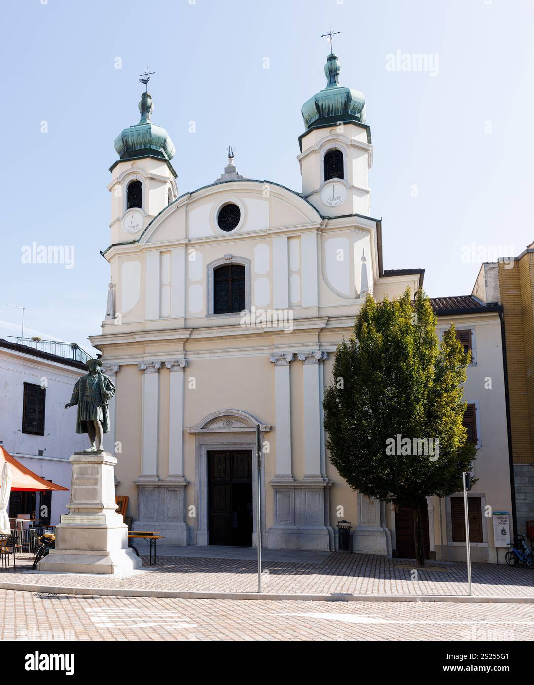 View of the Church of Santa Caterina, also known as the Sanctuary of ...