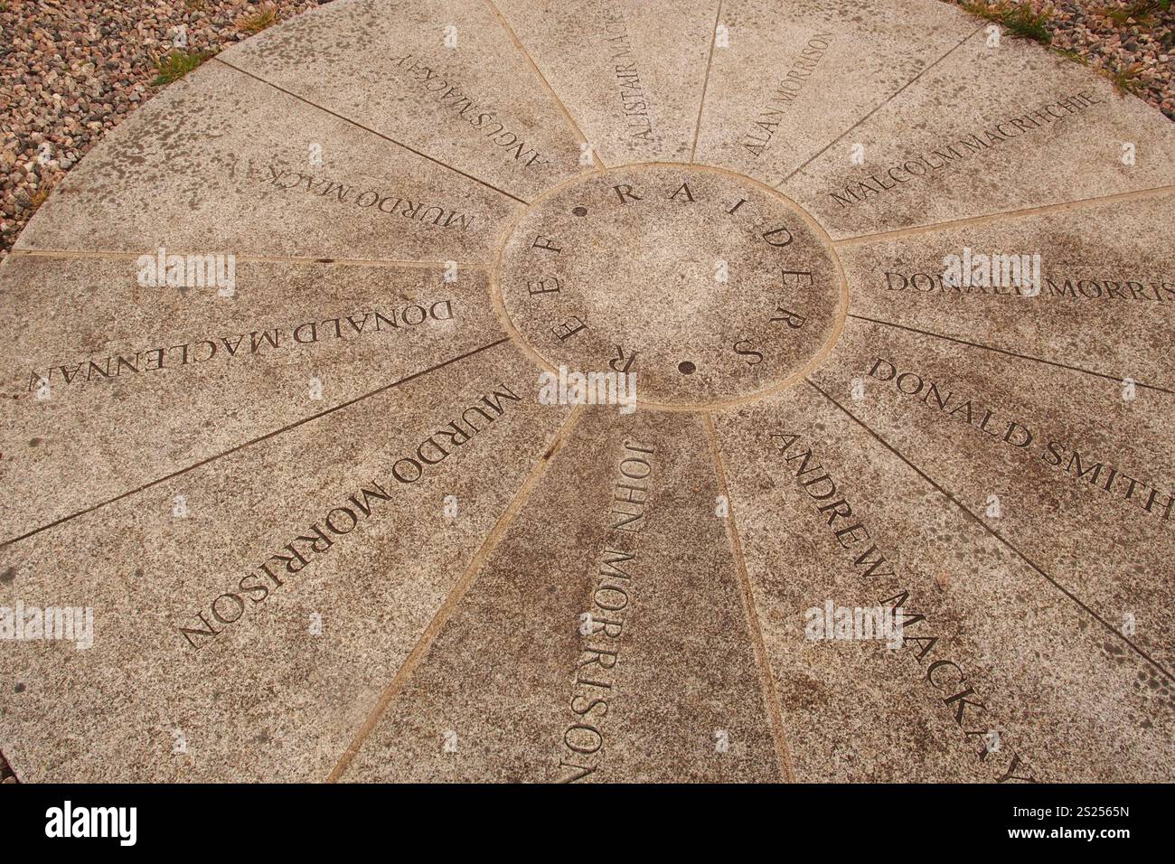 The An Suileachan monument at Reef, on the Isle of Lewis, outer ...