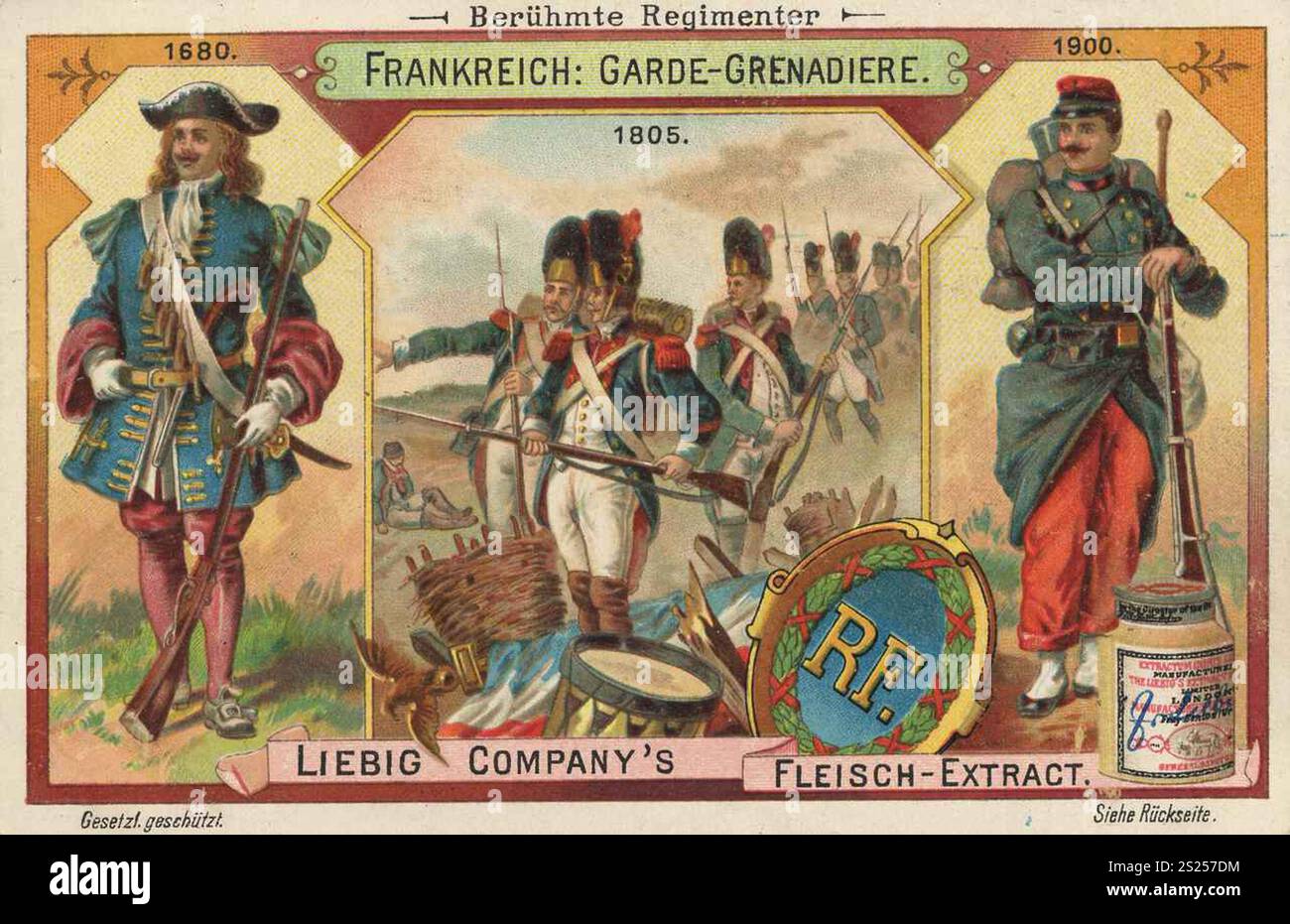 Picture series Famous Regiments, Guard Grenadiers, 1805, France ...