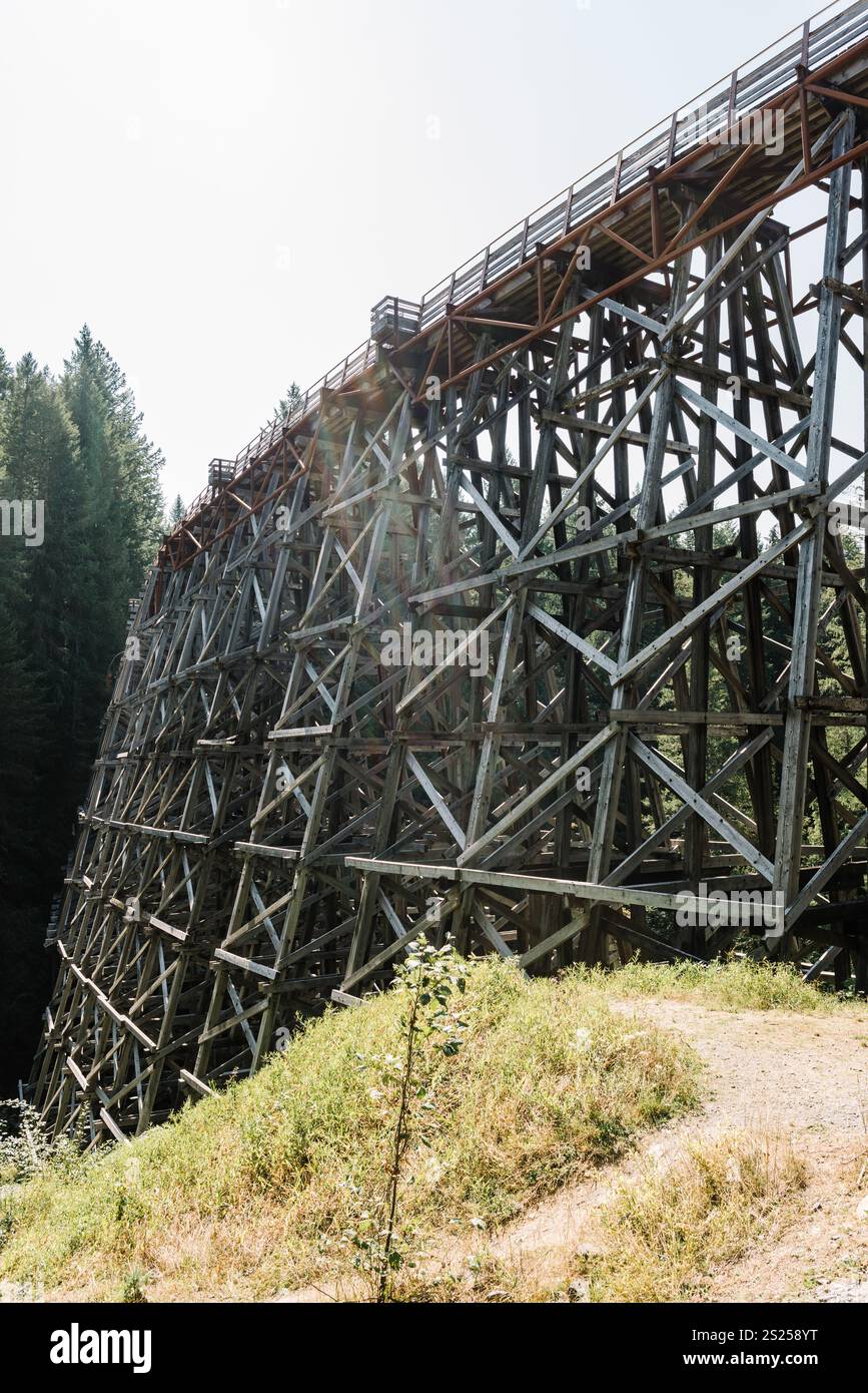Kinsol Trestle or Koksilah River Trestle, a historic wooden railway ...