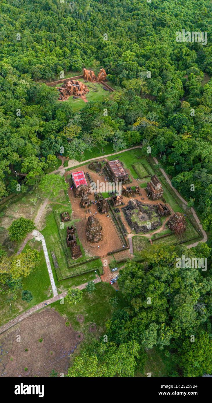 Aerial view ancient hindu temple hi-res stock photography and images ...