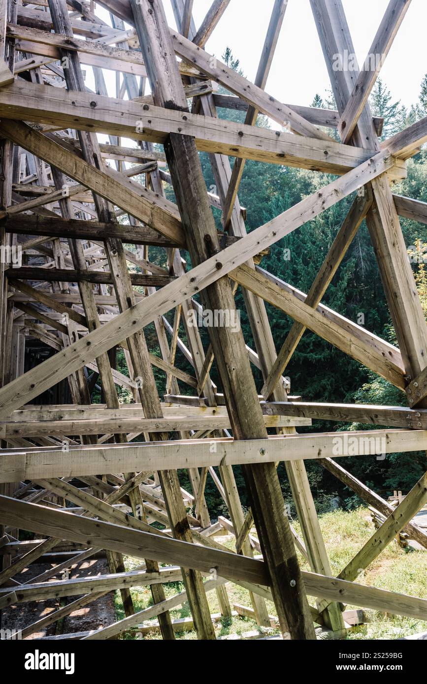 Kinsol Trestle or Koksilah River Trestle, a historic wooden railway ...