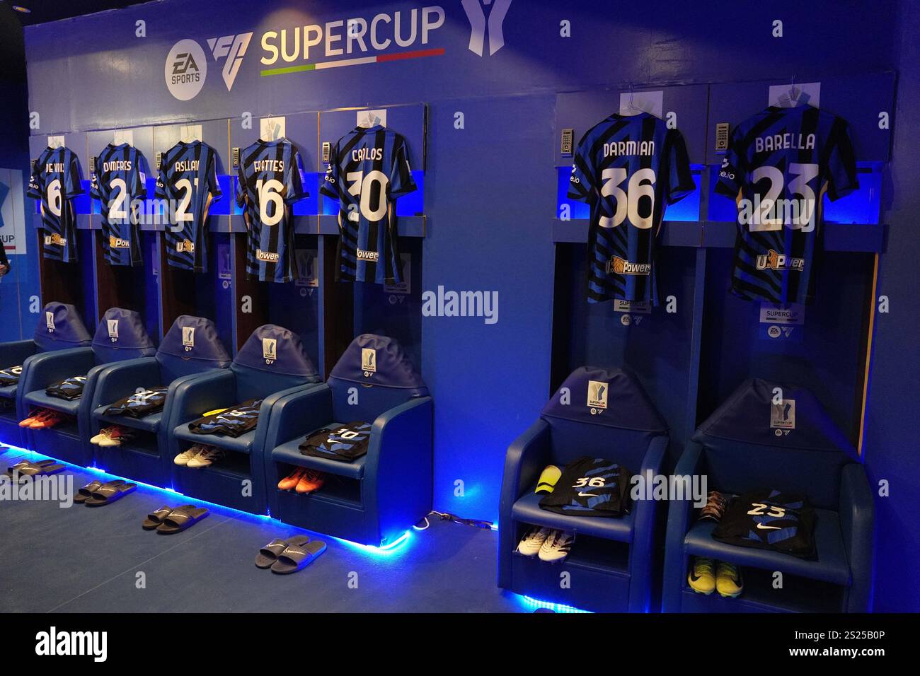 Riyadh, Saudi Arabia. 06th Jan, 2025. Inter dressing room before the EA ...