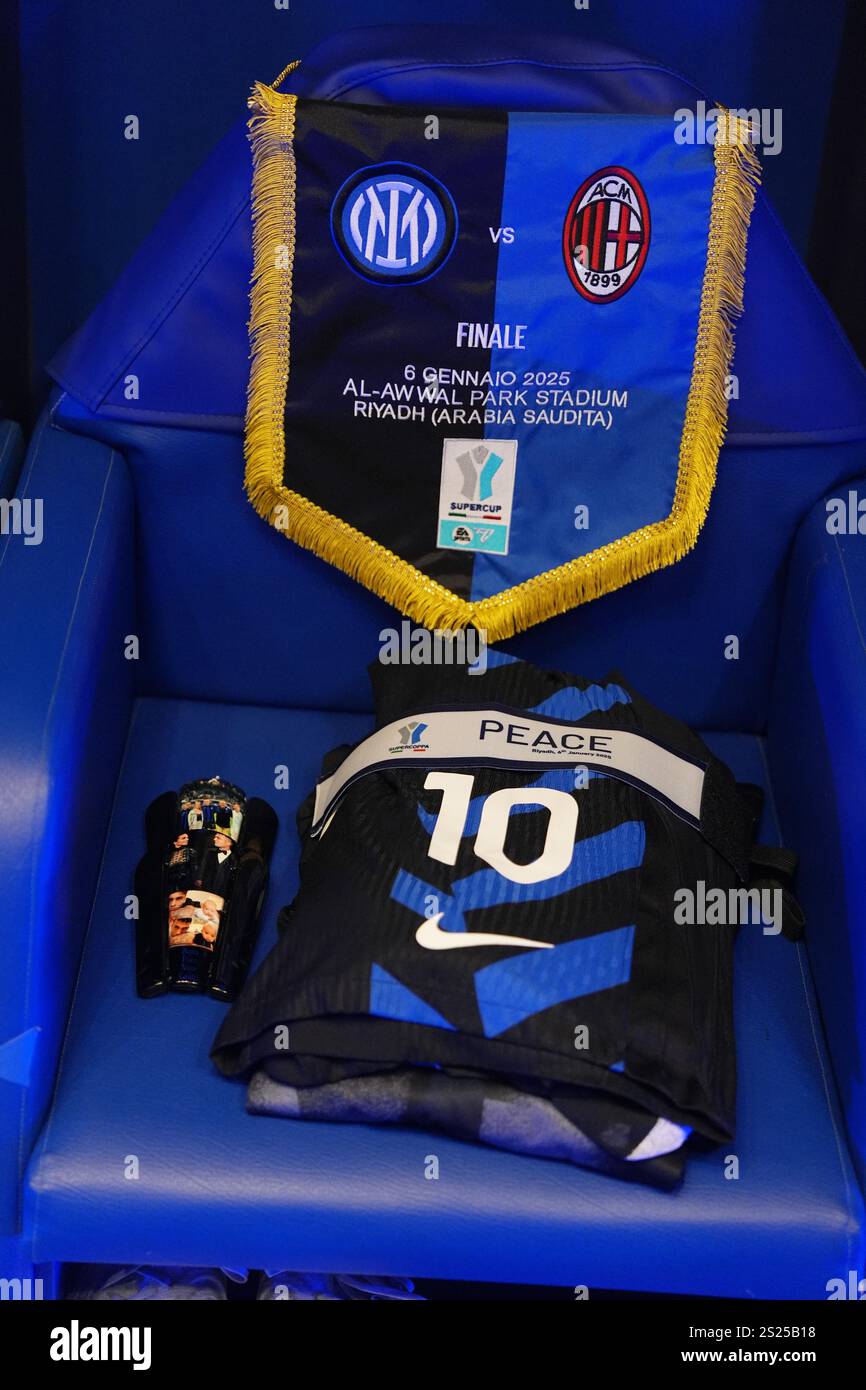 Inter dressing room before the EA Sports FC italian Supercup 2024/2025 ...