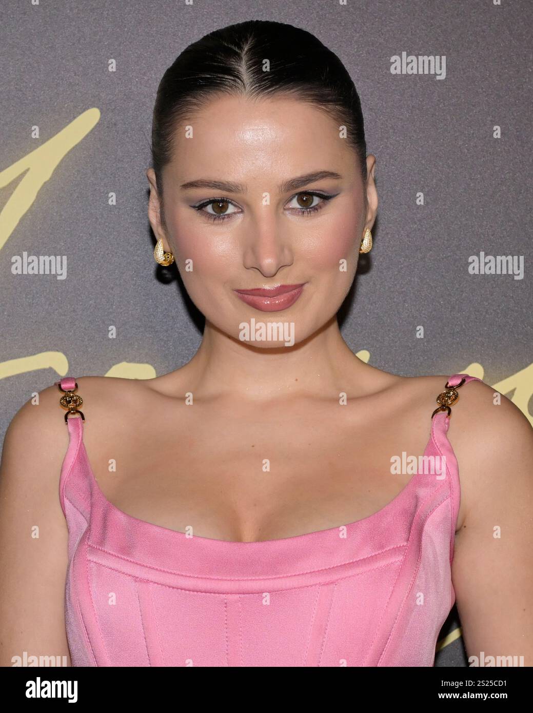 January 6, 2025, Hollywood, California, USA: Arjira Berisha attends ...
