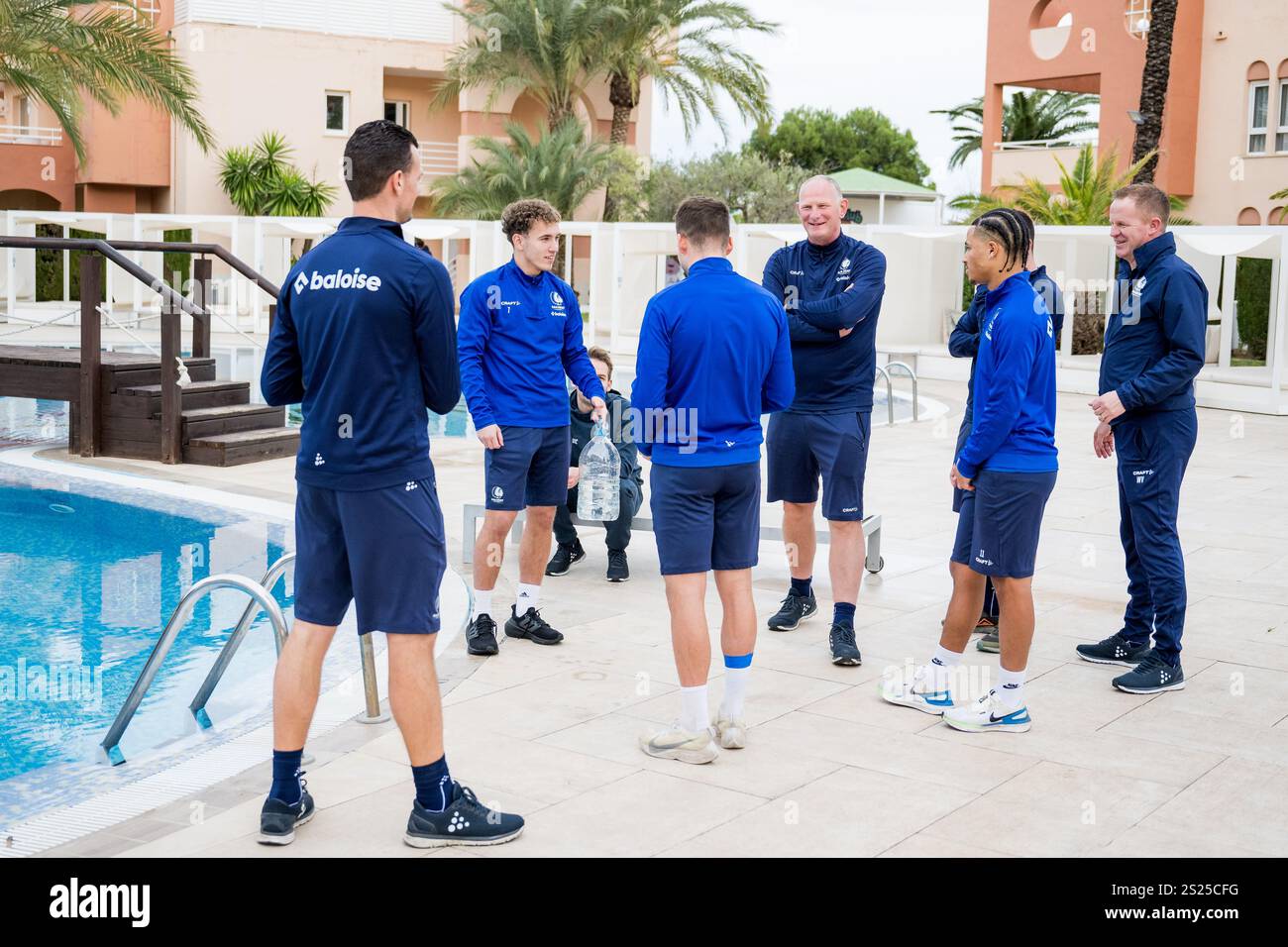 Oliva, Spain. 06th Jan, 2025. Gent's players pictured during the winter ...