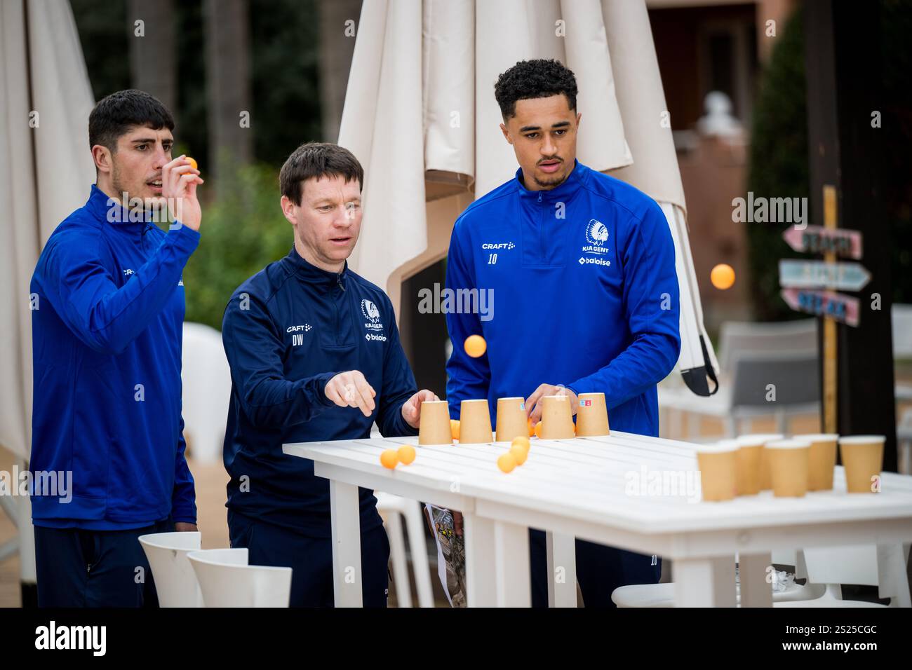 Oliva, Spain. 06th Jan, 2025. Gent's Omri Gandelman and Gent's Aime ...