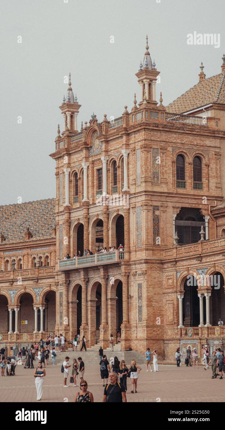 Plaza de España in Seville, Spain—a masterpiece of Spanish Renaissance ...