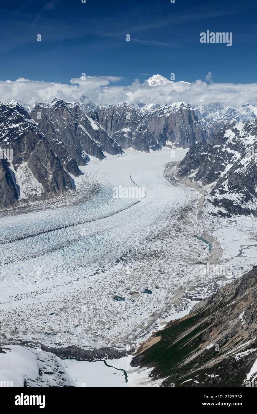 North America; United States; Alaska; Alaska Range Mountains; Denali ...