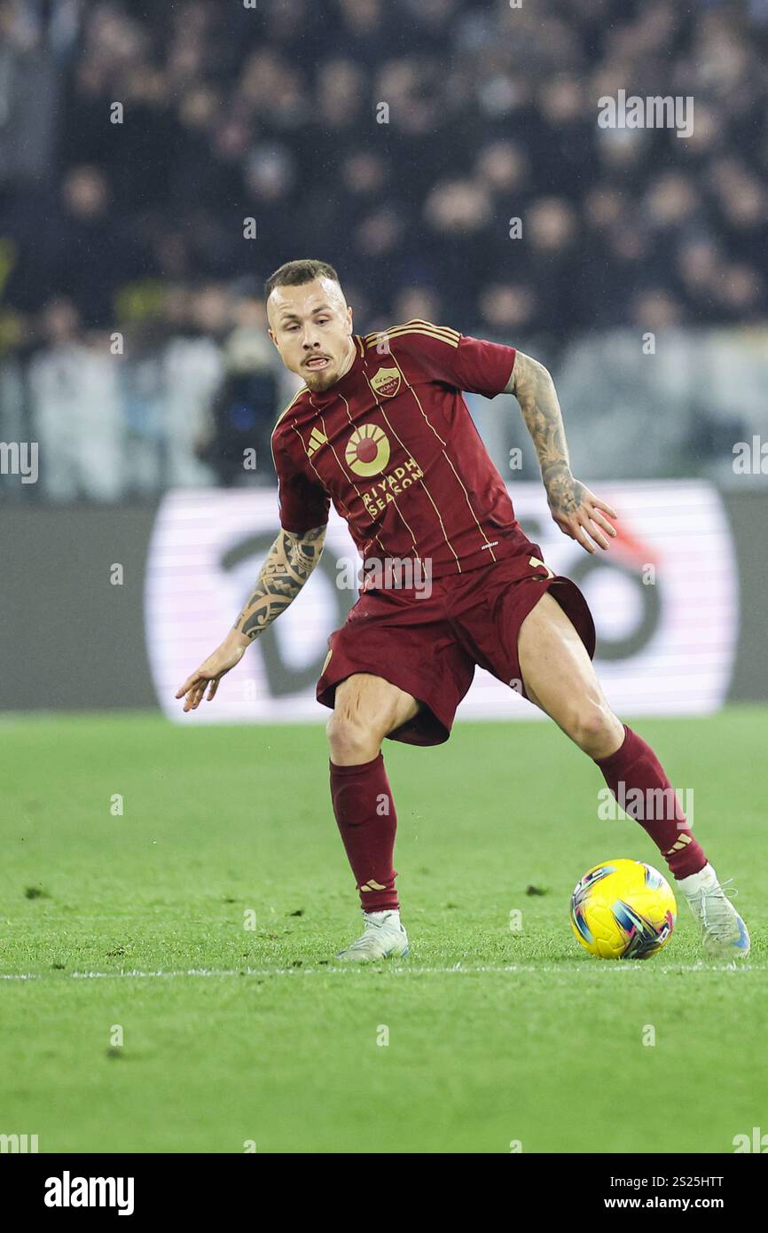 Romaâ??s Spanish defender Angelino controls the ball during the Serie A ...