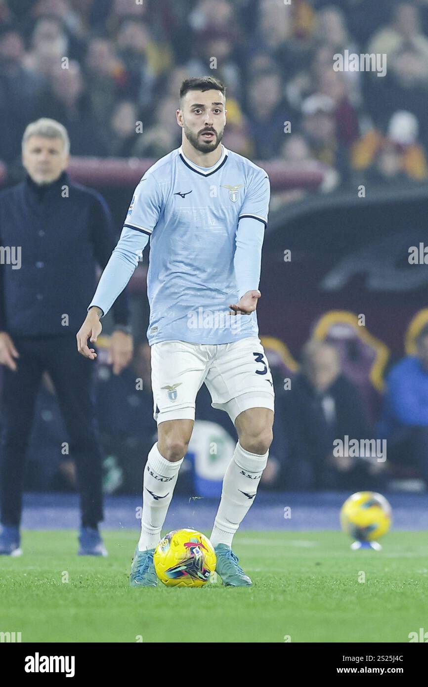 Rome, Italy. 05th Jan, 2025. Lazioâ??s Spanish defender Mario Gila ...