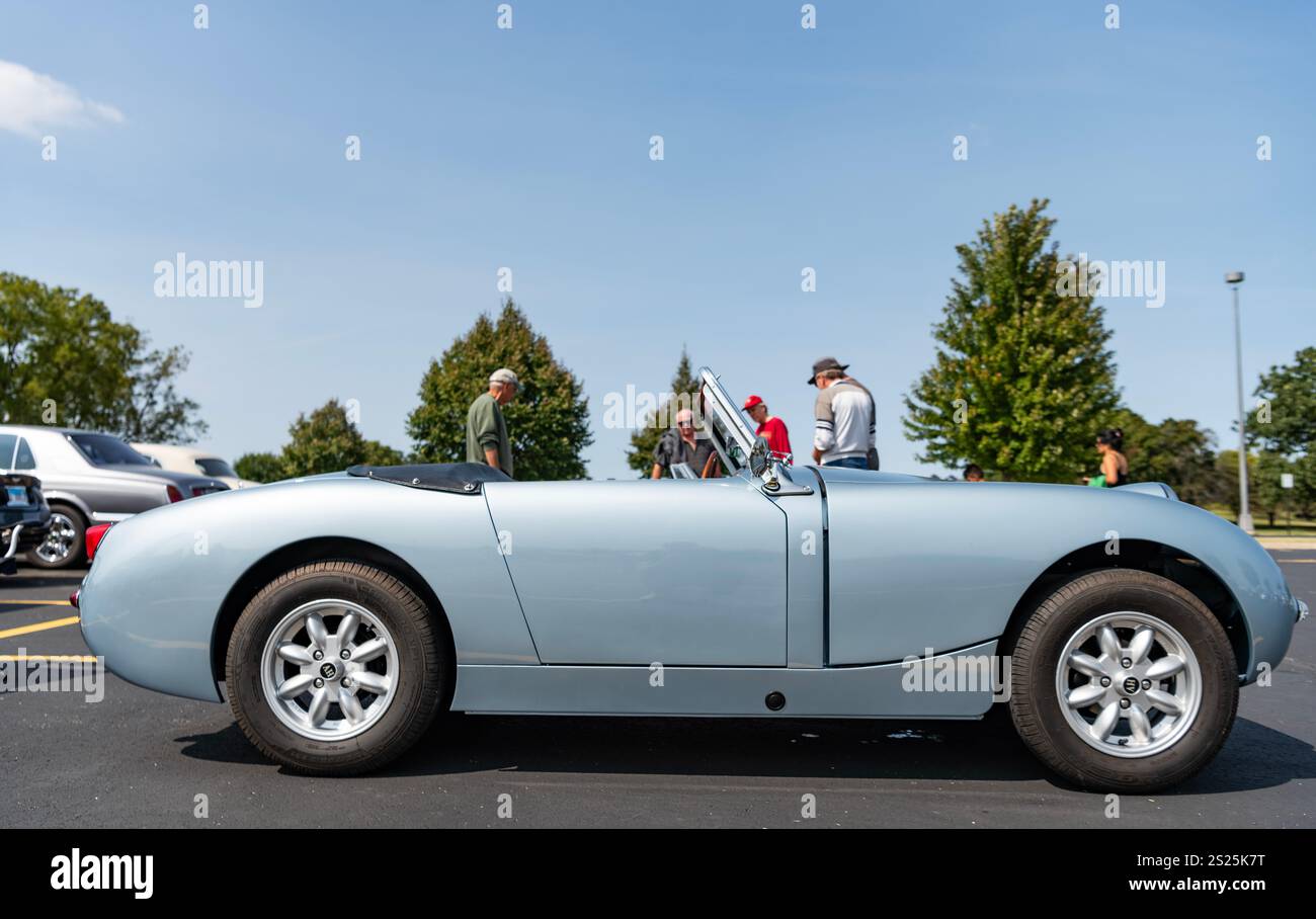 Chicago, Illinois, USA - September 08, 2024: Austin Healey Sprite ...