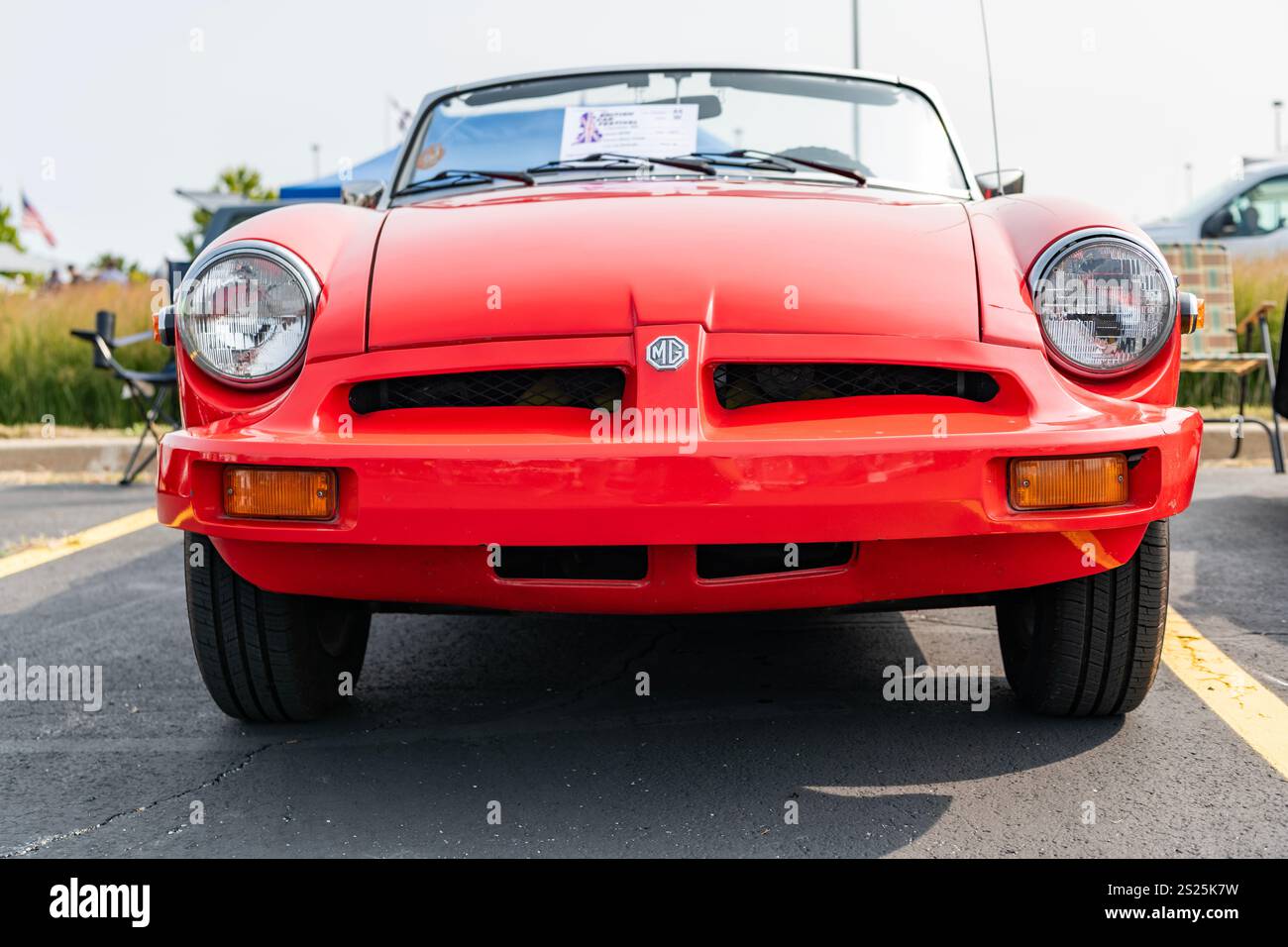Chicago, Illinois, USA - September 08, 2024: MG MGB 1975 sportscar ...