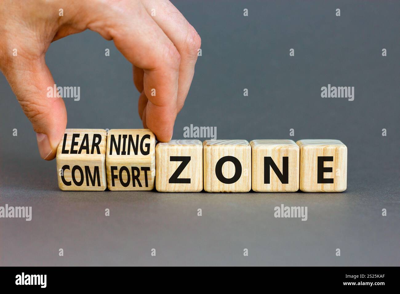 Comfort or learning zone symbol. Concept words Comfort zone Learning ...